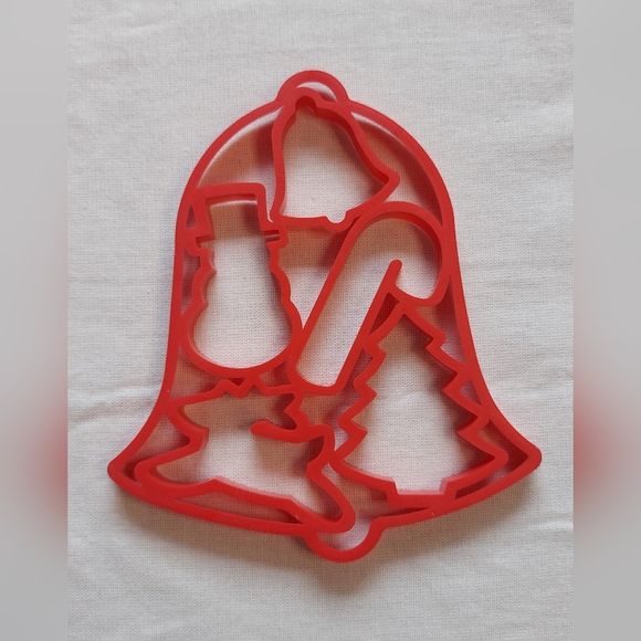 Vintage | Kitchen | Vintage Jello Jigglers Christmas Bell Mold Red ...